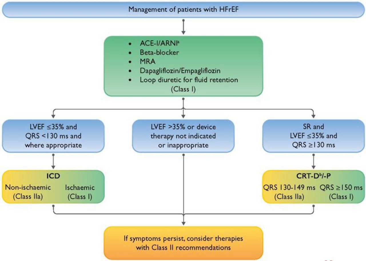 HFrEF: overview of management of heart failure with reduced ejection ...